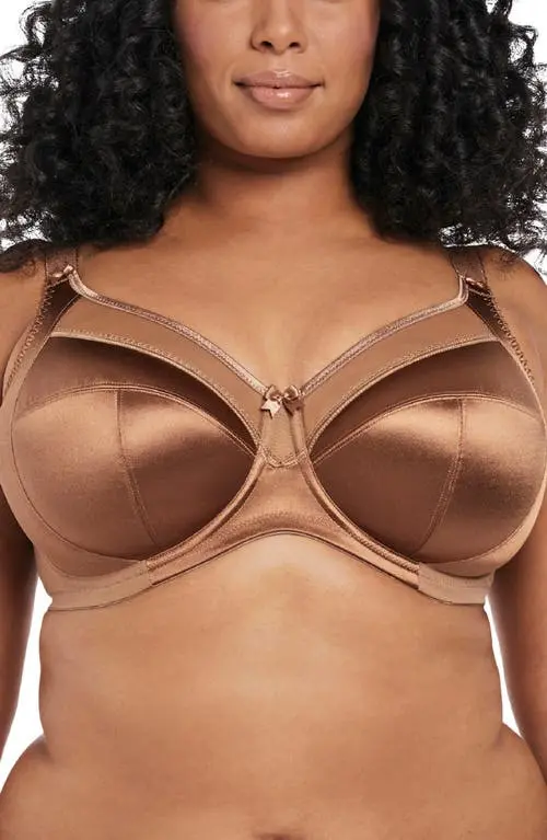 GODDESS Keira Full Figure Underwire Bra - Cinnamon