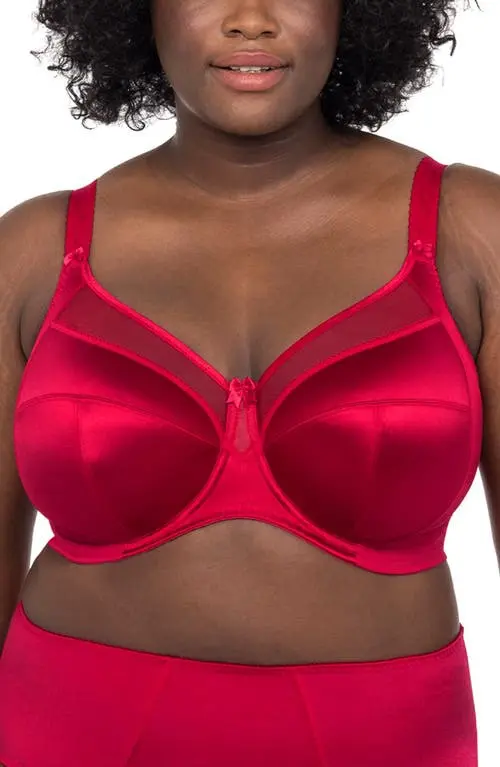 GODDESS Keira Full Figure Underwire Bra - Crimson