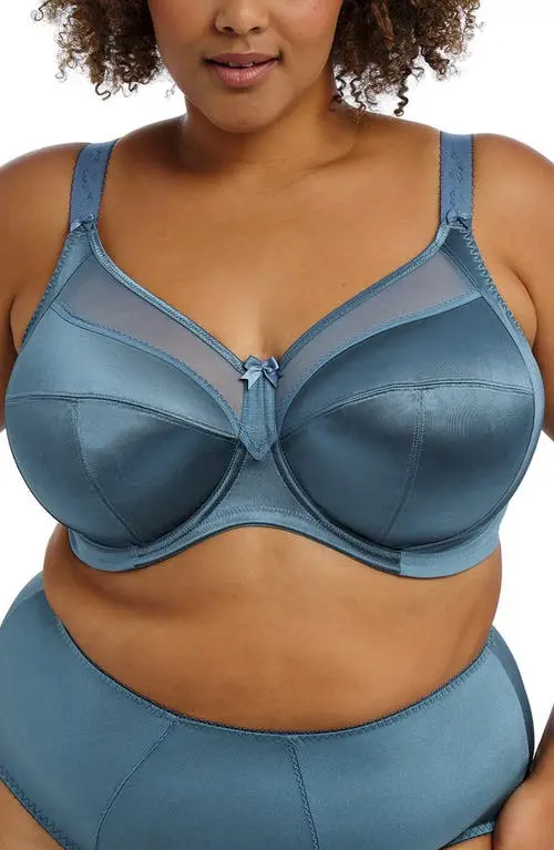 GODDESS Keira Full Figure Underwire Bra - Mediterranean Blue