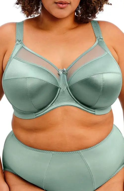 GODDESS Keira Full Figure Underwire Bra - Seafoam