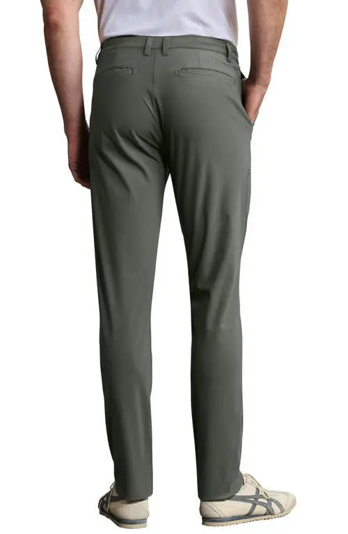 RHONE Commuter Slim Fit Trousers - Olive Shadow