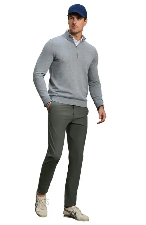 RHONE Commuter Slim Fit Trousers - Olive Shadow