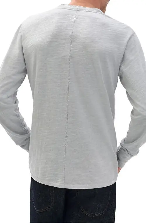 Rag & Bone Classic Slim Fit Henley - Heather Grey