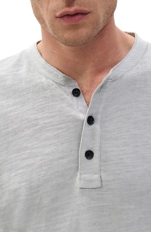 Rag & Bone Classic Slim Fit Henley - Heather Grey