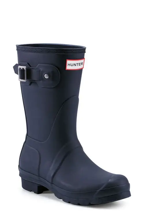 Hunter Original Short Waterproof Rain Boots - Navy