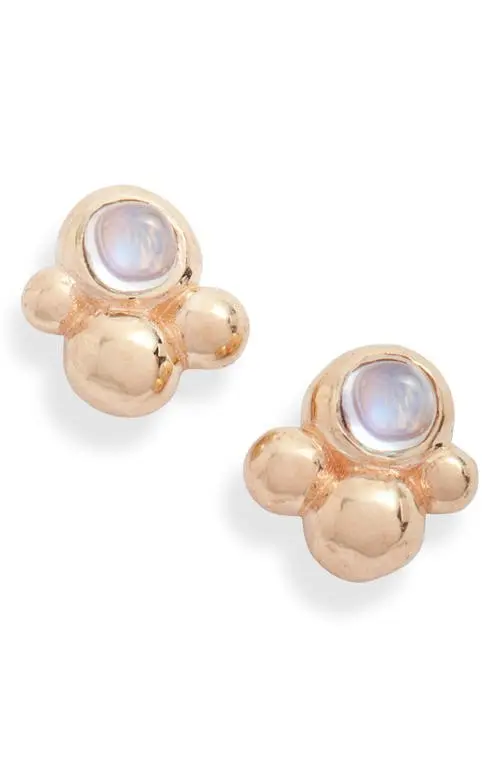 Anzie Bubbling Brook Dew Drop Stud Earrings - White