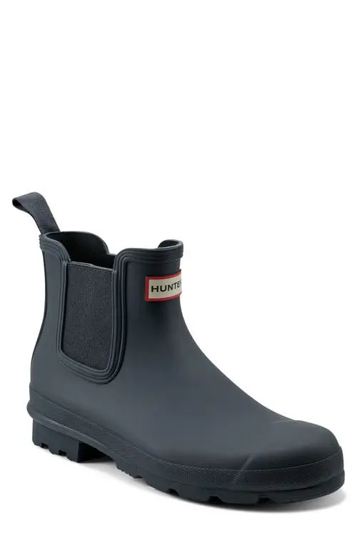 Hunter Original Waterproof Chelsea Boots - Navy/navy
