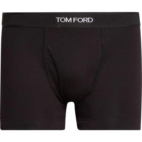 TOM FORD Cotton Stretch Jersey Boxer Briefs - Black