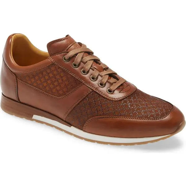 Mezlan Maxim Leather Sneaker - Tan Leather/suede