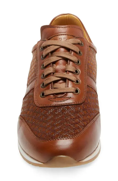 Mezlan Maxim Leather Sneaker - Tan Leather/suede