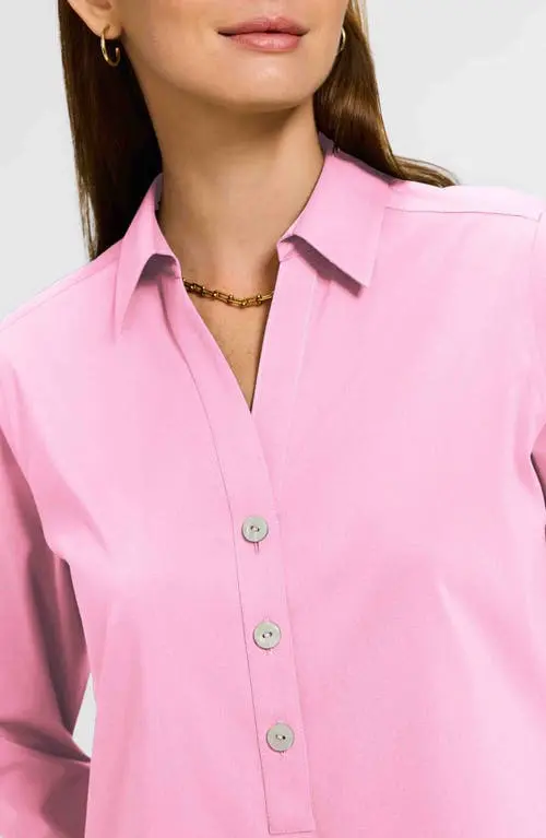 Foxcroft Pamela Stretch Tunic - Bubblegum Pink