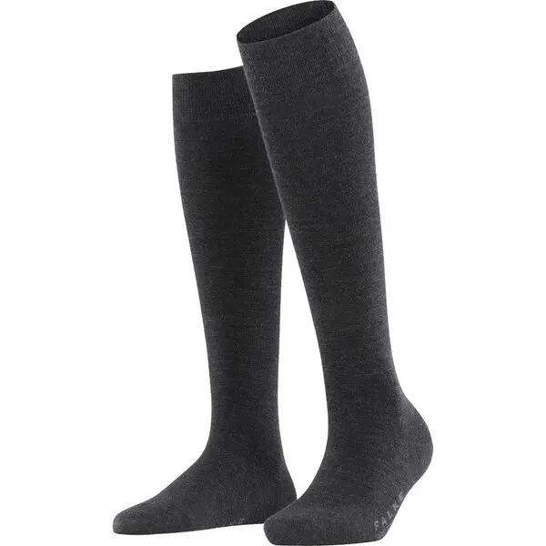 Falke Soft Merino Knee High Socks - Anthra.mel