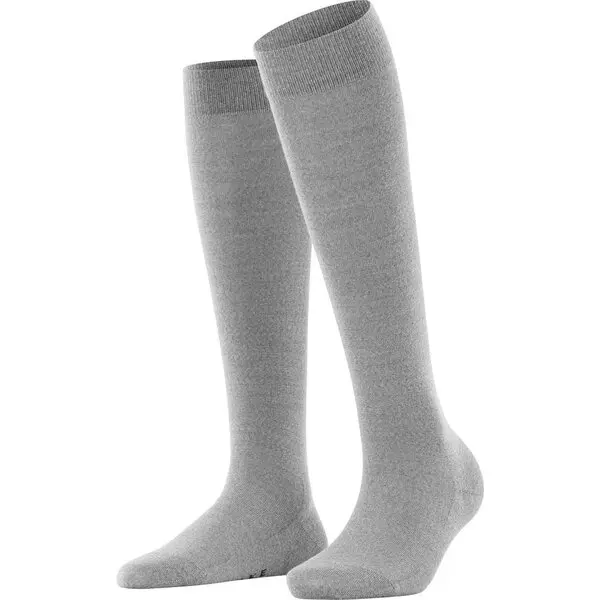 Falke Soft Merino Knee High Socks - Light Grey