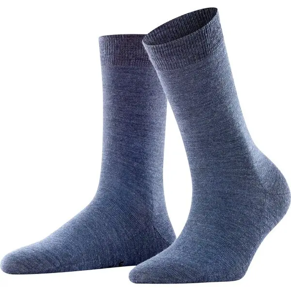 Falke Soft Merino Crew Socks - Dark Blue Mel.