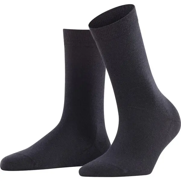Falke Soft Merino Crew Socks - Dk Navy