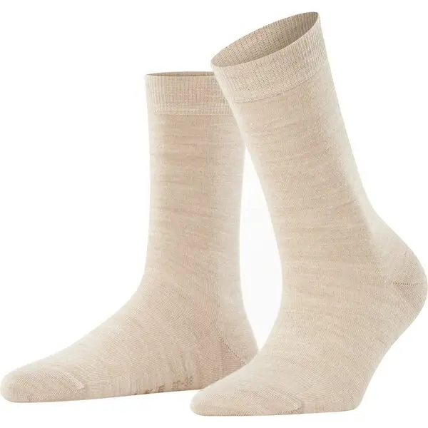 Falke Soft Merino Crew Socks - Linen