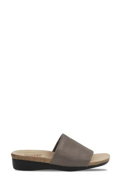 Munro Casita Slide Sandal - Mocha Metallic
