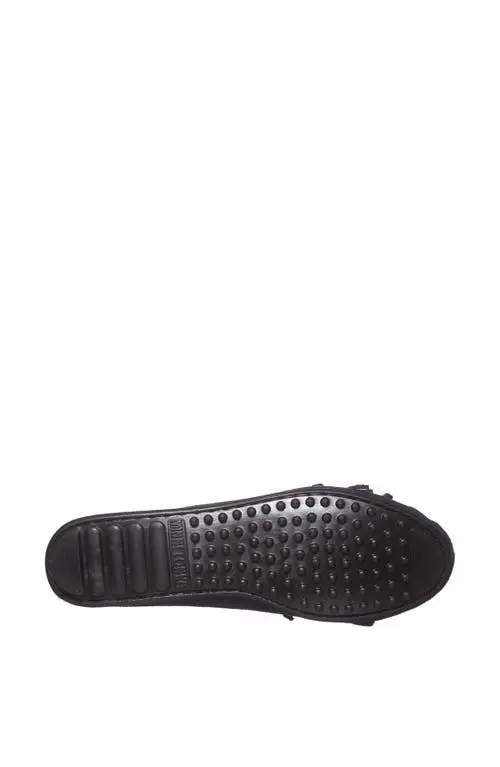 Minnetonka Kilty Suede Driving Shoe - Navy