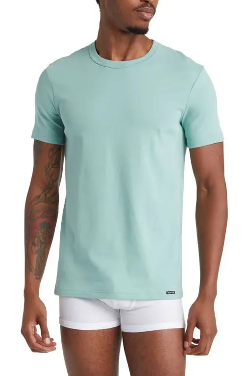TOM FORD Cotton Jersey Crewneck T-shirt - Menthol