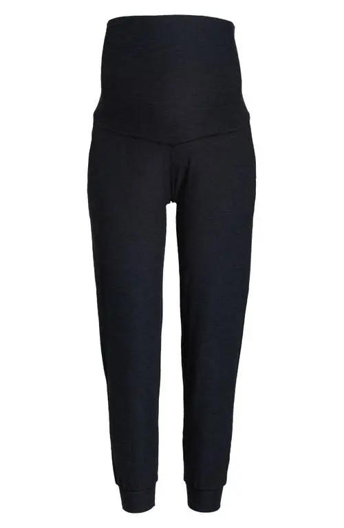 Beyond Yoga Spacedye Maternity Joggers - Darkest Night
