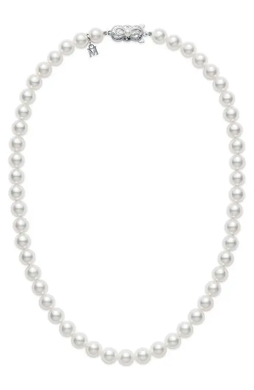 Mikimoto Akoya Pearl Necklace - White Gold/pearl
