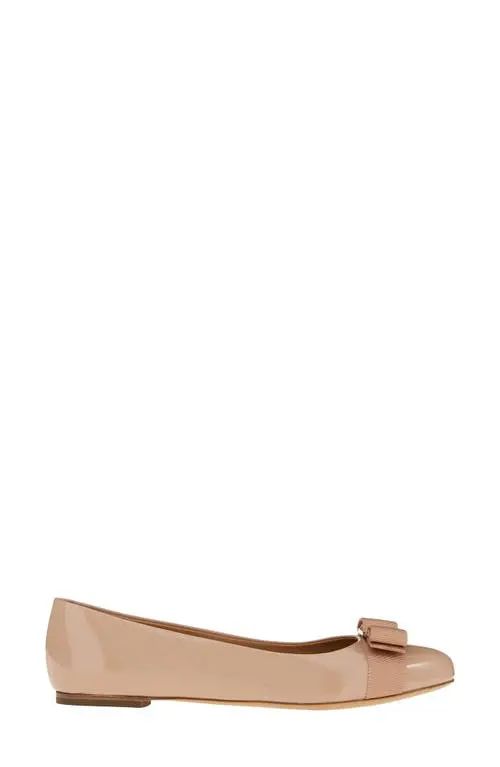 FERRAGAMO Varina Ballerina Flat - Amaretti