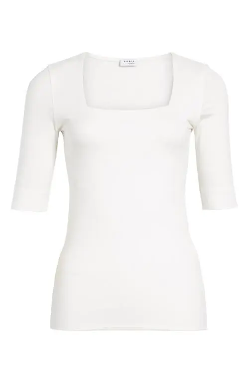 Akris Square Neck Jersey T-shirt - Off White