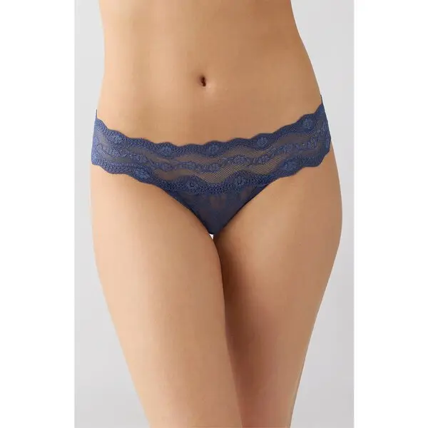 Wacoal Lace Kiss' Bikini - Crown Blue