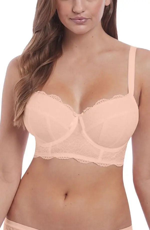 Freya Fancies Full Figure Longline Underwire Bra - Beige