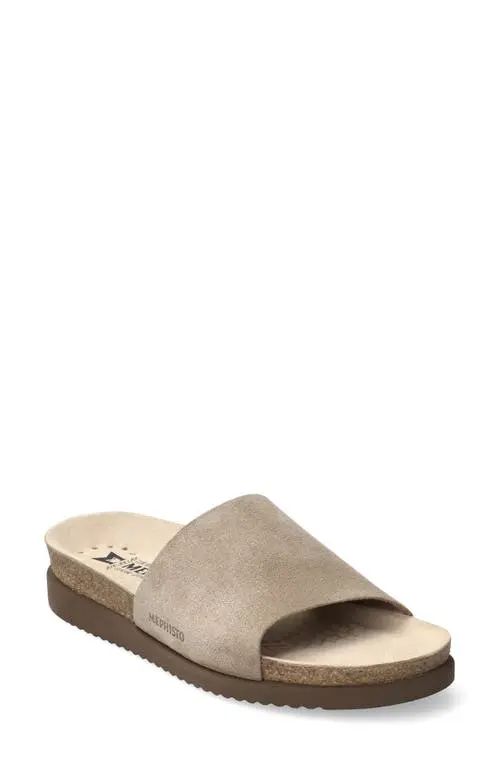 Mephisto Hanik Slide Sandal - Warm Grey