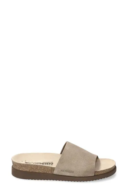 Mephisto Hanik Slide Sandal - Warm Grey
