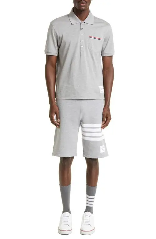 Thom Browne Pocket Polo - Light Grey