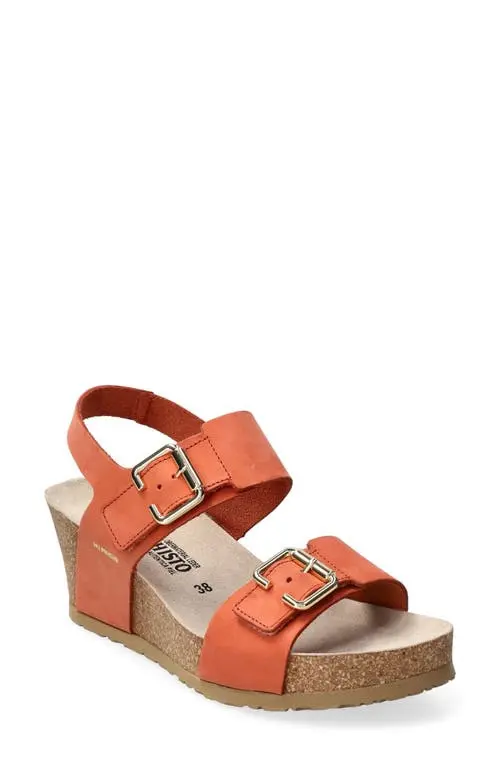 Mephisto Lissandra Platform Wedge Sandal - Chili