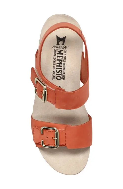 Mephisto Lissandra Platform Wedge Sandal - Chili