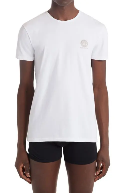 Versace Medusa Head Logo 2-pack Undershirts - White