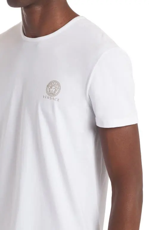 Versace Medusa Head Logo 2-pack Undershirts - White