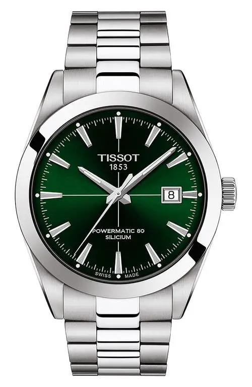 TISSOT Powermatic 80 Automatic Bracelet Watch - Green