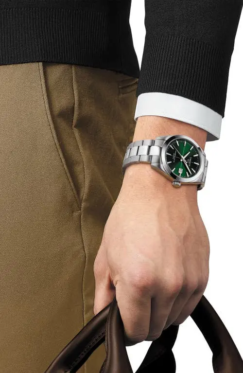 TISSOT Powermatic 80 Automatic Bracelet Watch - Green