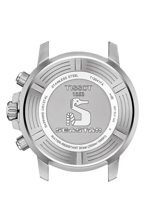 TISSOT Seastar Chronograph Stainless Steel Bracelet Watch - Green Gradient