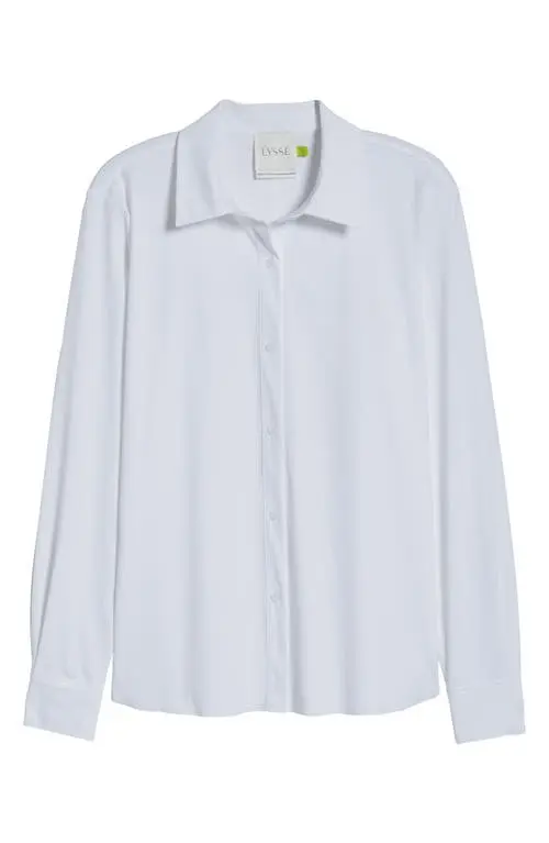 Lyssé Essentials Connie Slim Fit Button-up Shirt - White