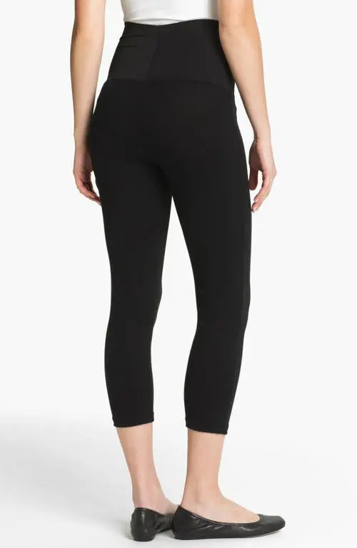 MATERNAL AMERICA Post Support Crop Maternity Leggings