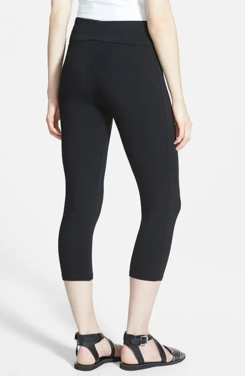 MATERNAL AMERICA Post Support Crop Maternity Leggings