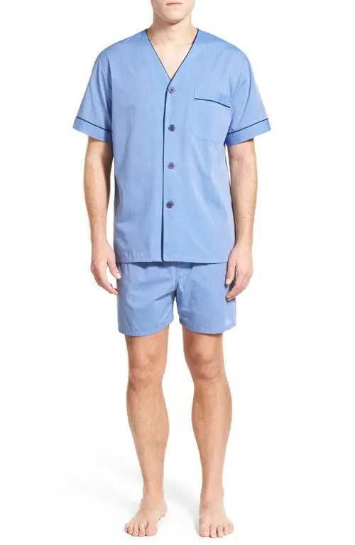Majestic International Cotton Blend Pajamas - Blue