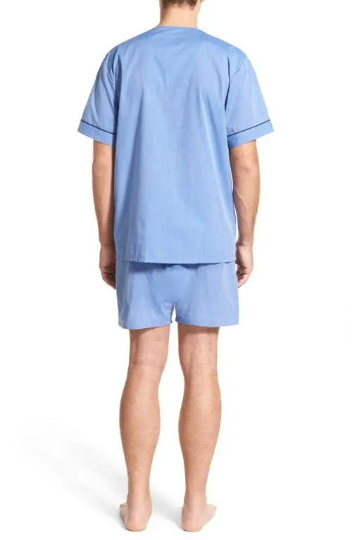 Majestic International Cotton Blend Pajamas - Blue