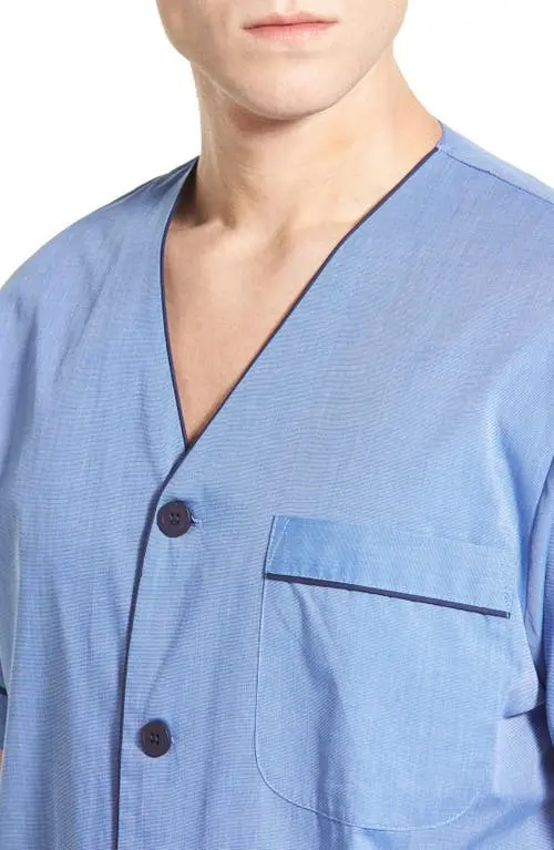 Majestic International Cotton Blend Pajamas - Blue