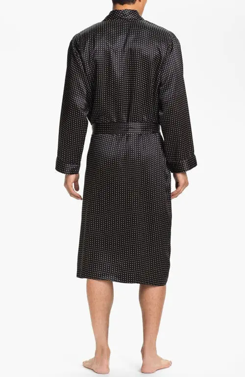Majestic International Dot Silk Robe