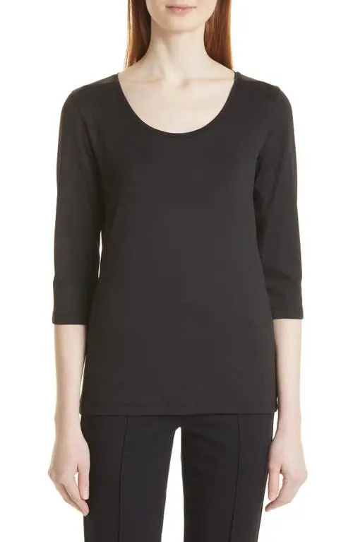 BOSS Scoop Neck Stretch Jersey Top