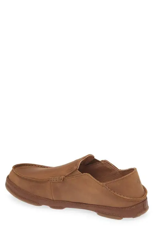 Olukai Moloa Leather Slip-on Loafer - Ray/ Toffee