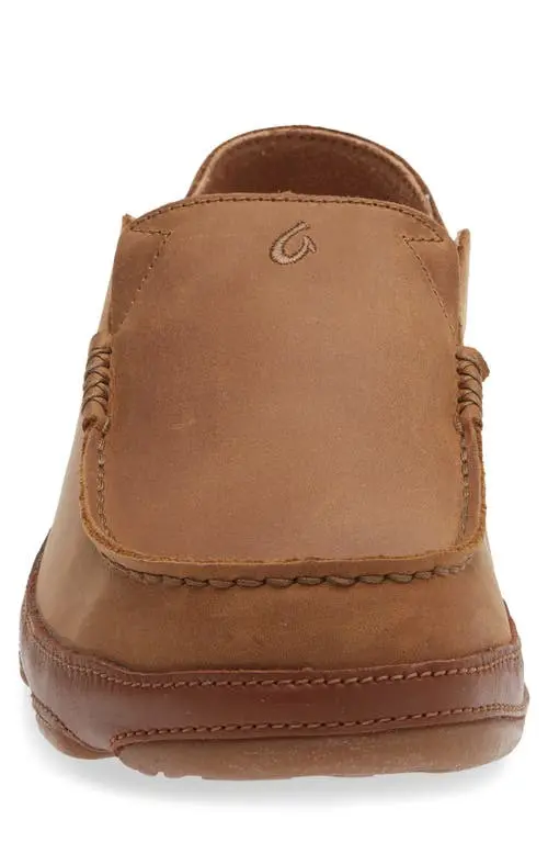 Olukai Moloa Leather Slip-on Loafer - Ray/ Toffee