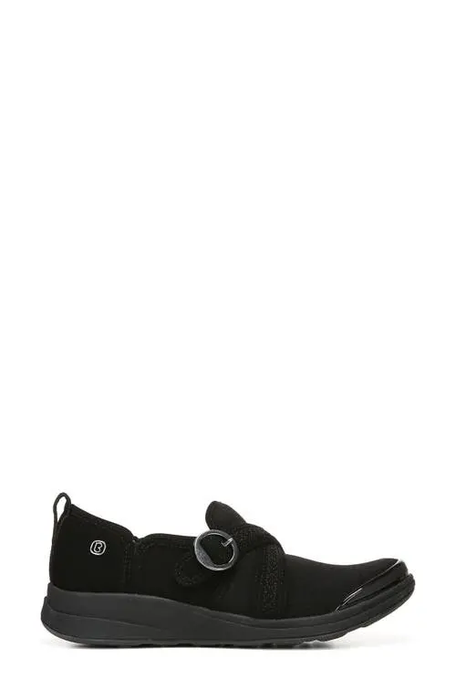 BZEES Indigo Slip-on Sneaker With Buckle Detail